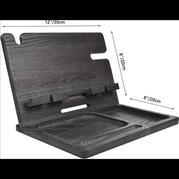 Accessories | Wood Docking Station Tray Charging Nightstand | Poshmark